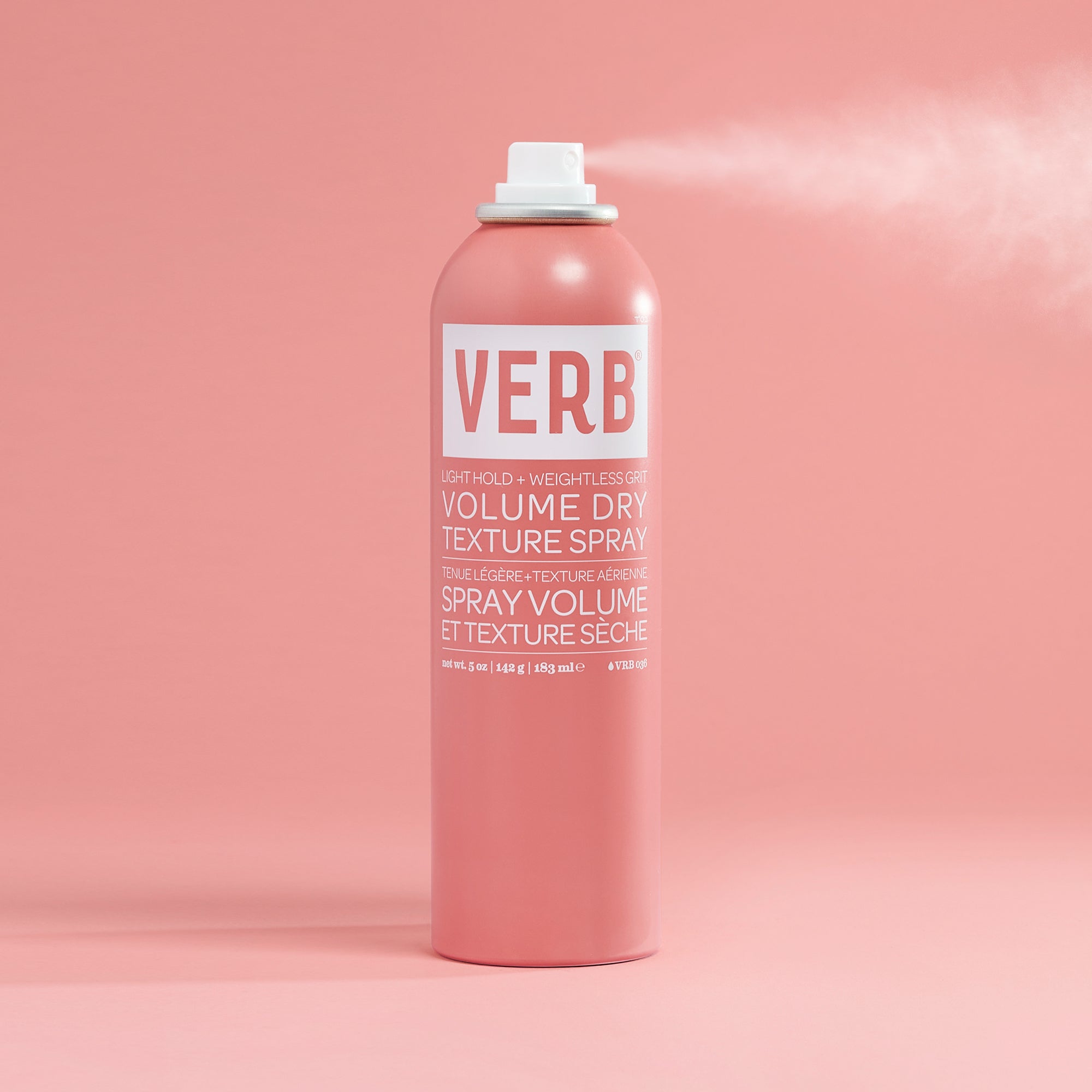 volume dry texture spray | grit + light hold | verb products