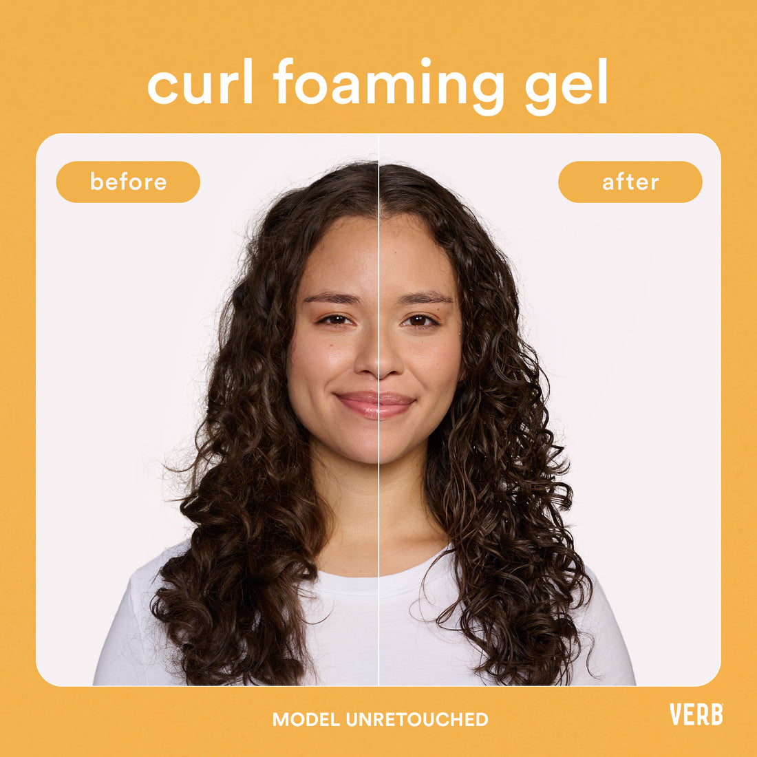 curl foaming gel | definition + defrizz | verb products