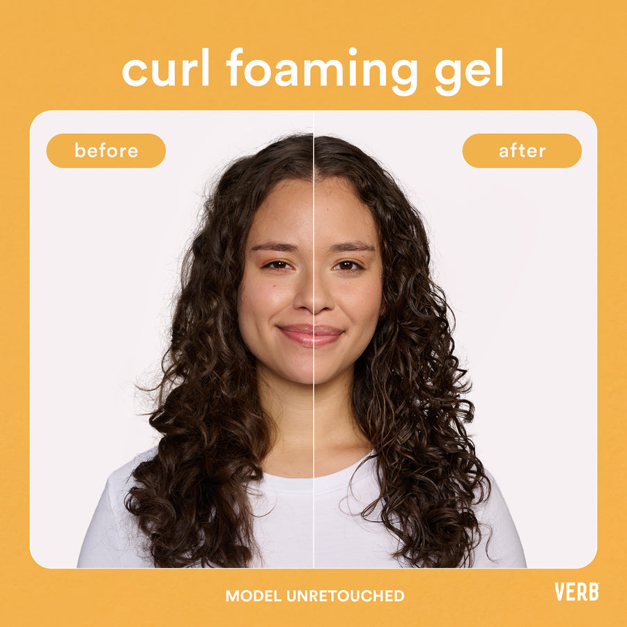Curl Foaming Gel Definition Defrizz Verb Products