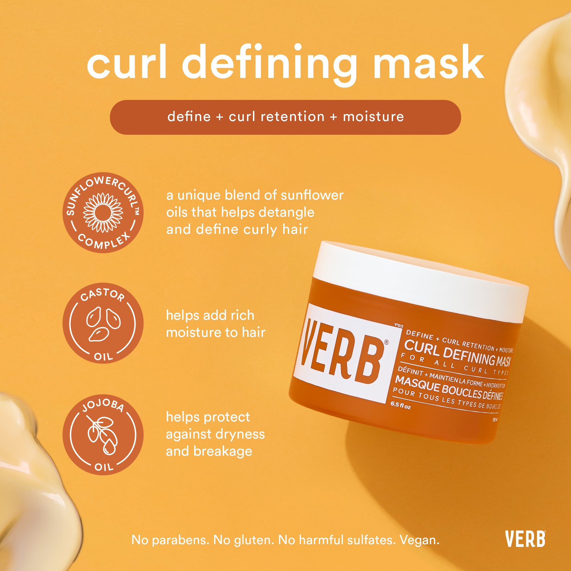 curl defining mask | curl retention + bounce | verb products