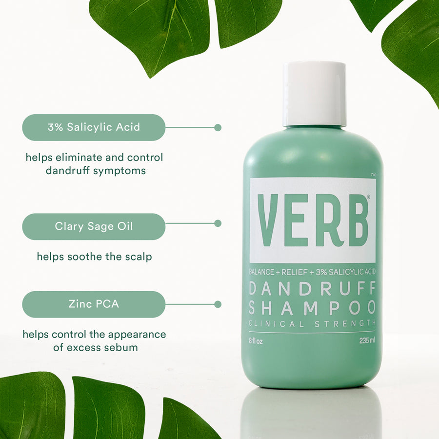 dandruff shampoo | color safe + sulfate free | verb products