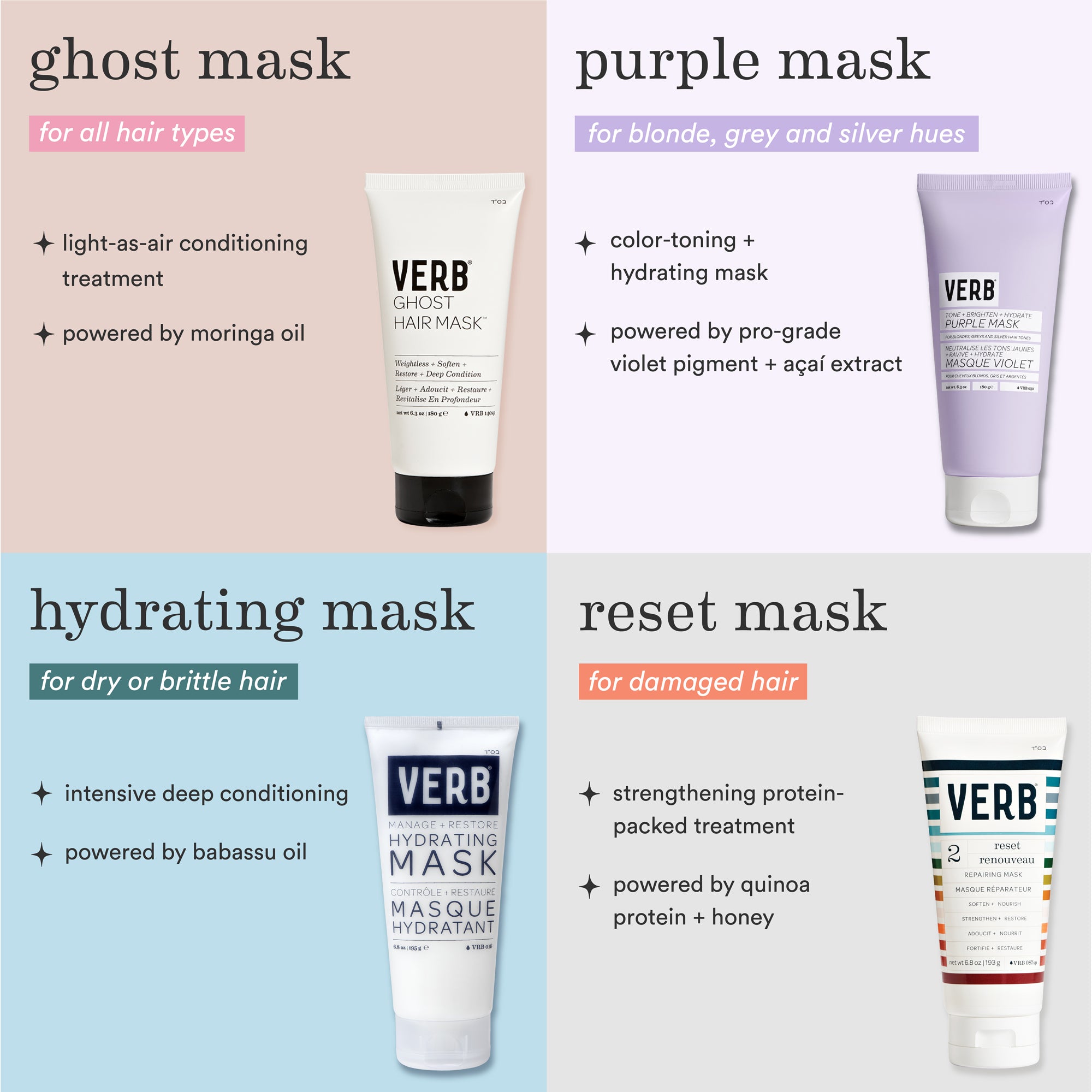 purple mask | hydrate + tone | verb products