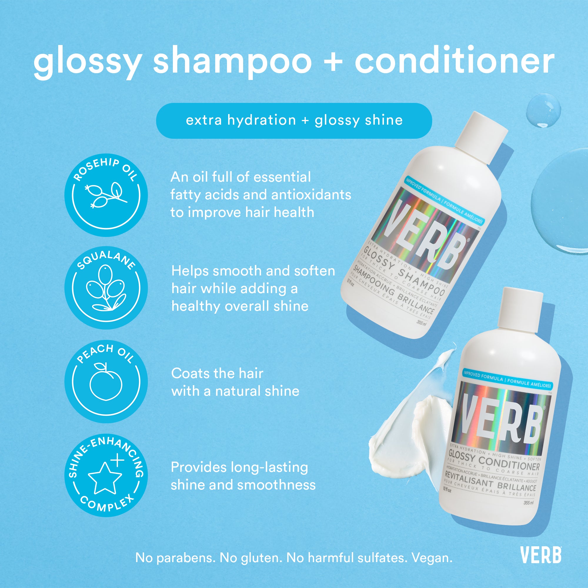 glossy conditioner | verb products