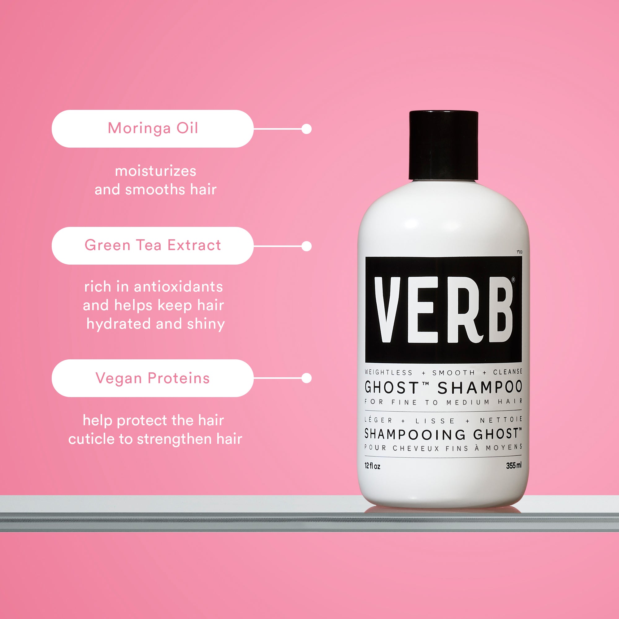 ghost™ shampoo | weightless + cleanse | verb® products